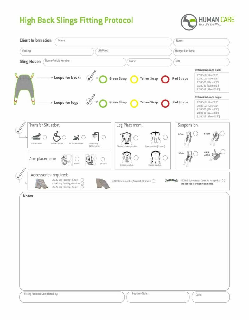 High Basic Sling - Human Care Canada